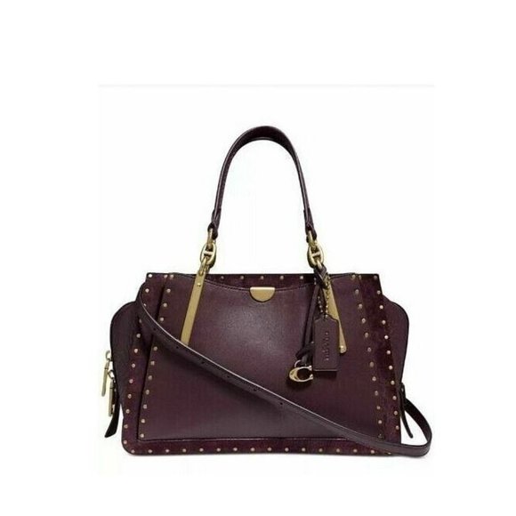 Coach | Bags | Coach Border Rivets Mixed 3567 Leather Dreamer Satchel ...